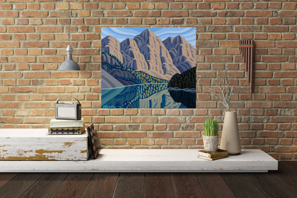 Moraine Lake, 12x12, Original Painting, Canadian Artist, Ready to Hang ...